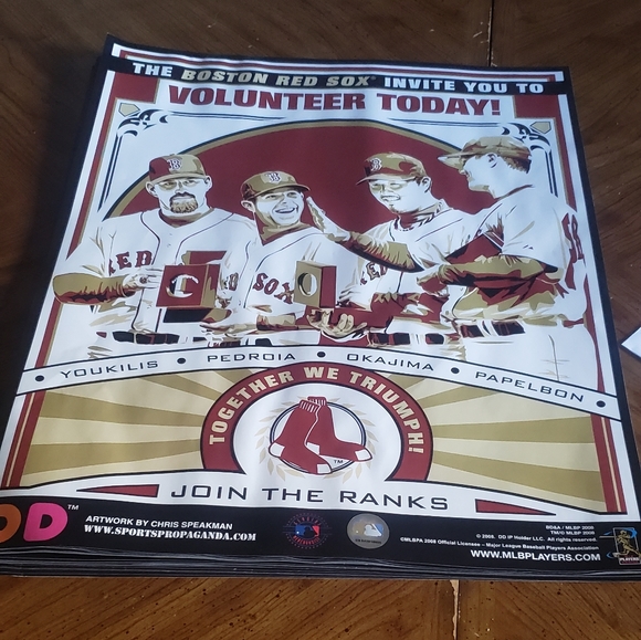 Other | 8 Dunkin Donuts Posters Of 208 Red Sox World Seri | Poshmark